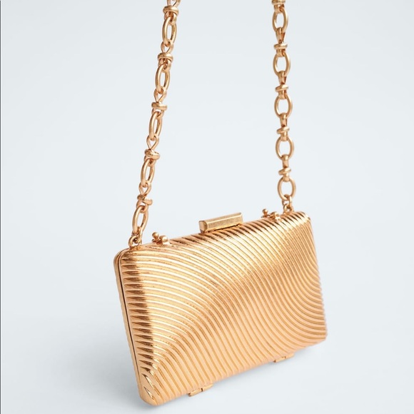 Zara | Bags | Bloggers Favzara Gold Metal Box Bag | Poshmark